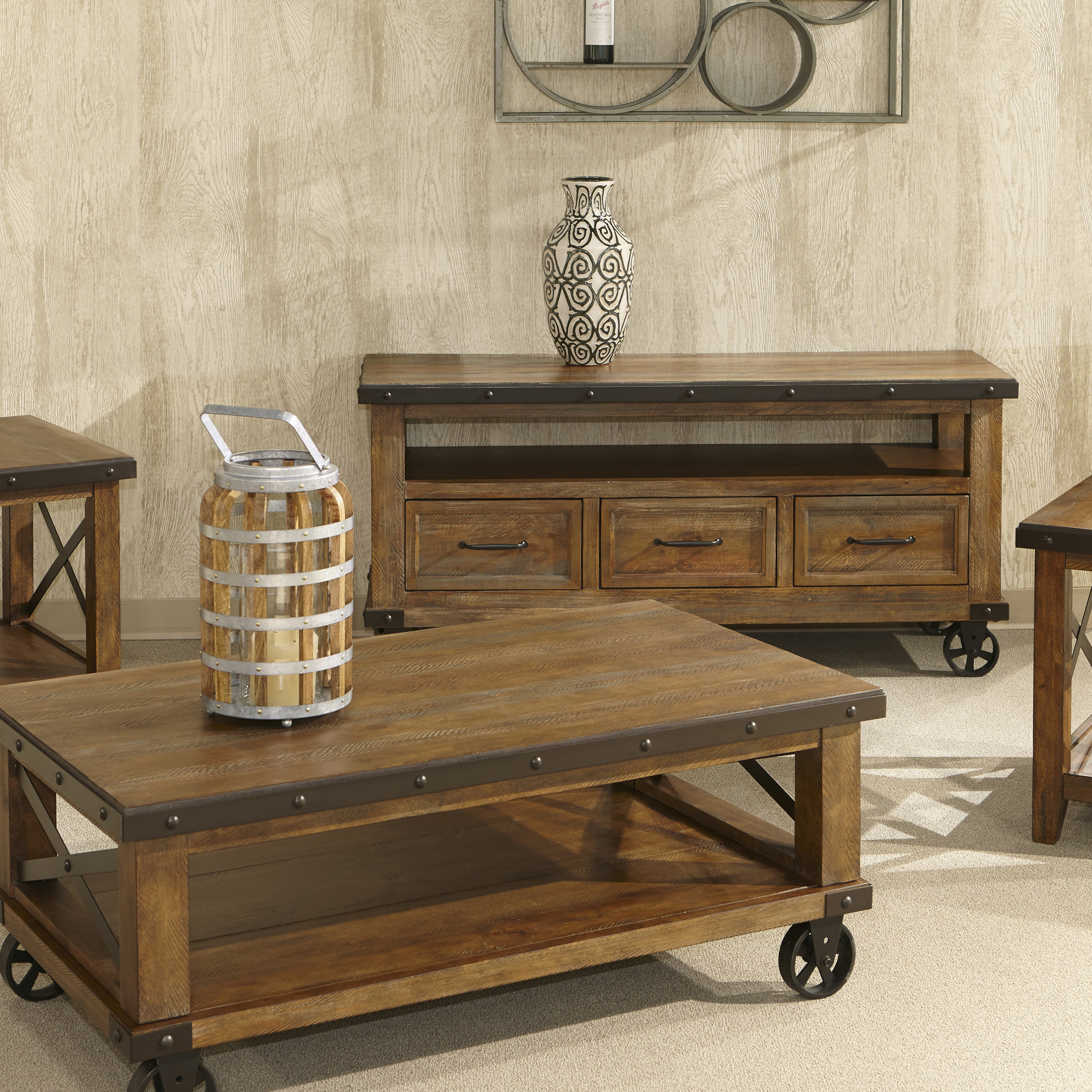 Taos Coffee Table with Casters - intercon-furniture