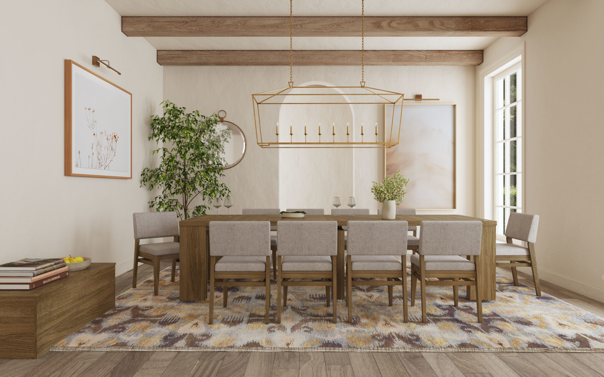 Flex Dining Table | Sandbar Oak - intercon-furniture