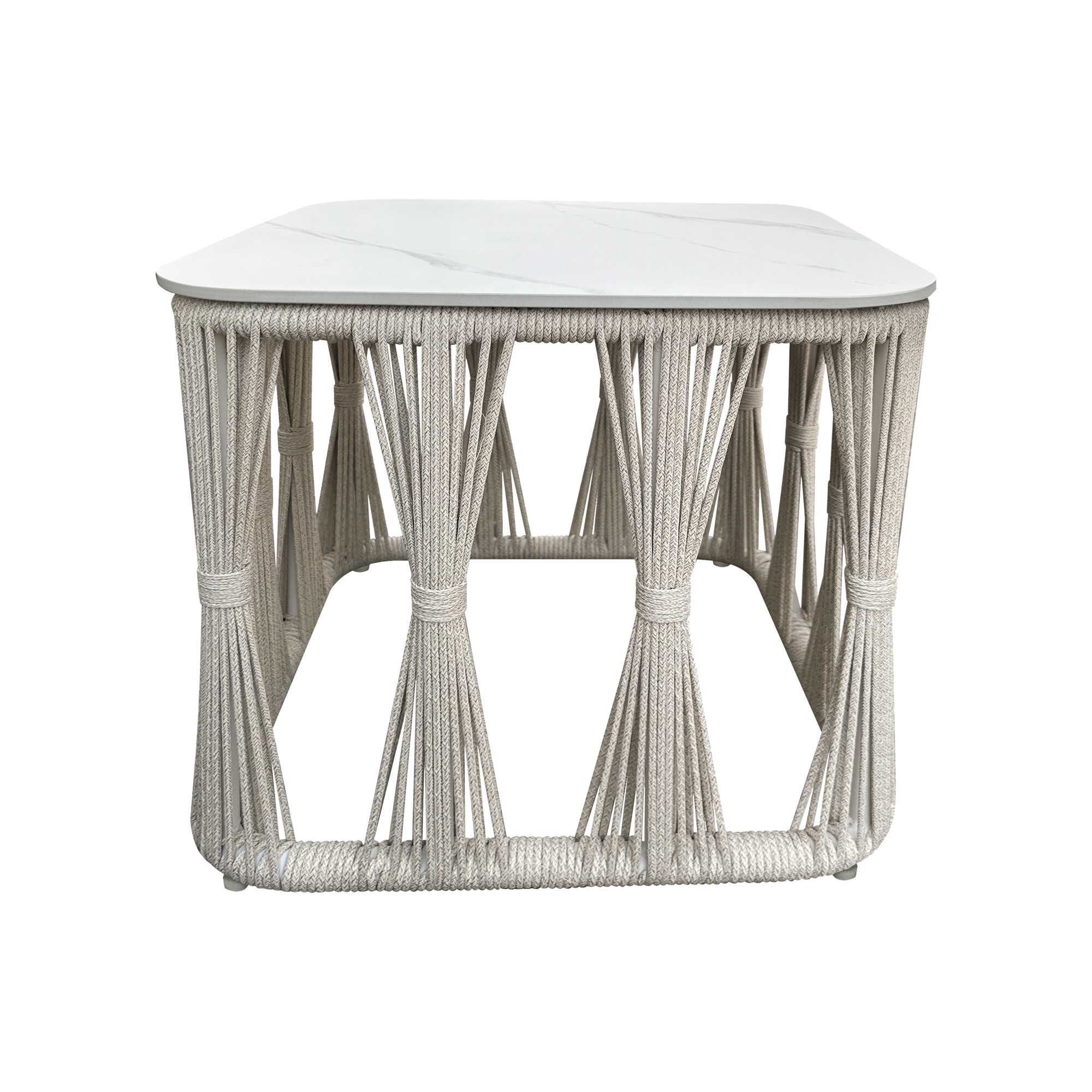 Alexa Outdoor Seating Side Table (stone top) - intercon-furniture