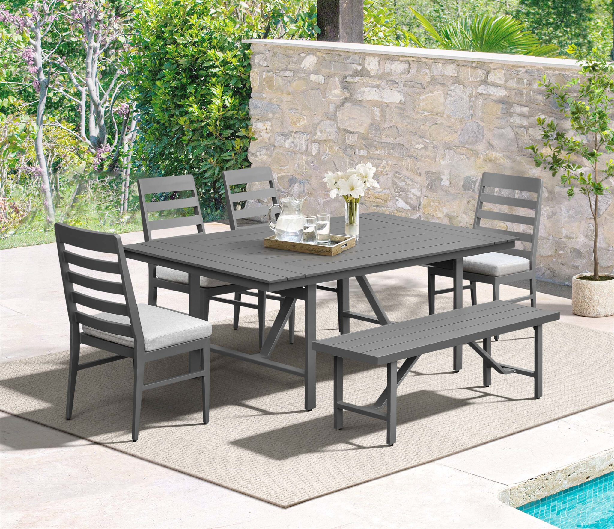 Navarro Outdoor Dining Ladder Side Chair - intercon-furniture