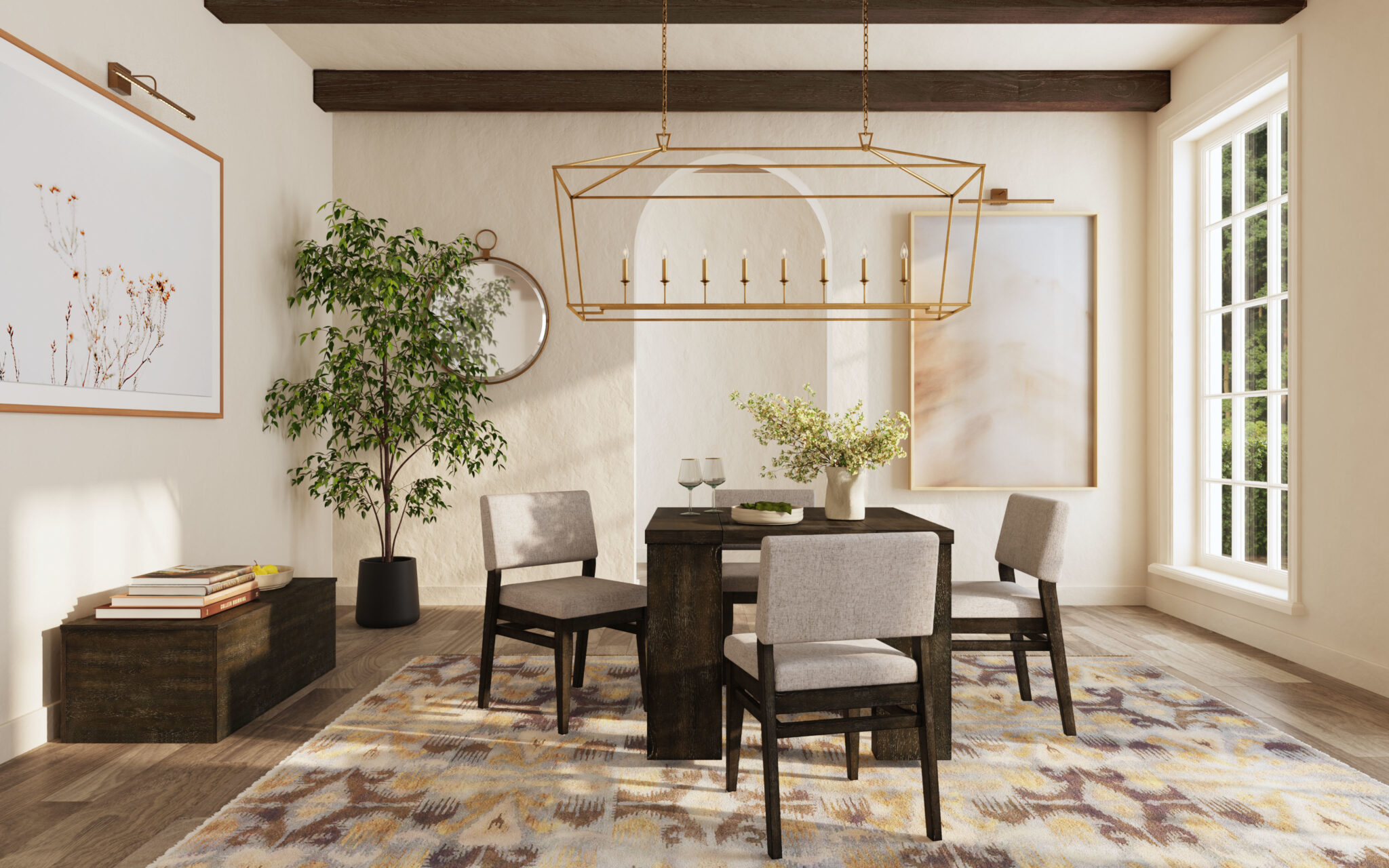 Flex Dining Table | Reclaimed Chevron - intercon-furniture
